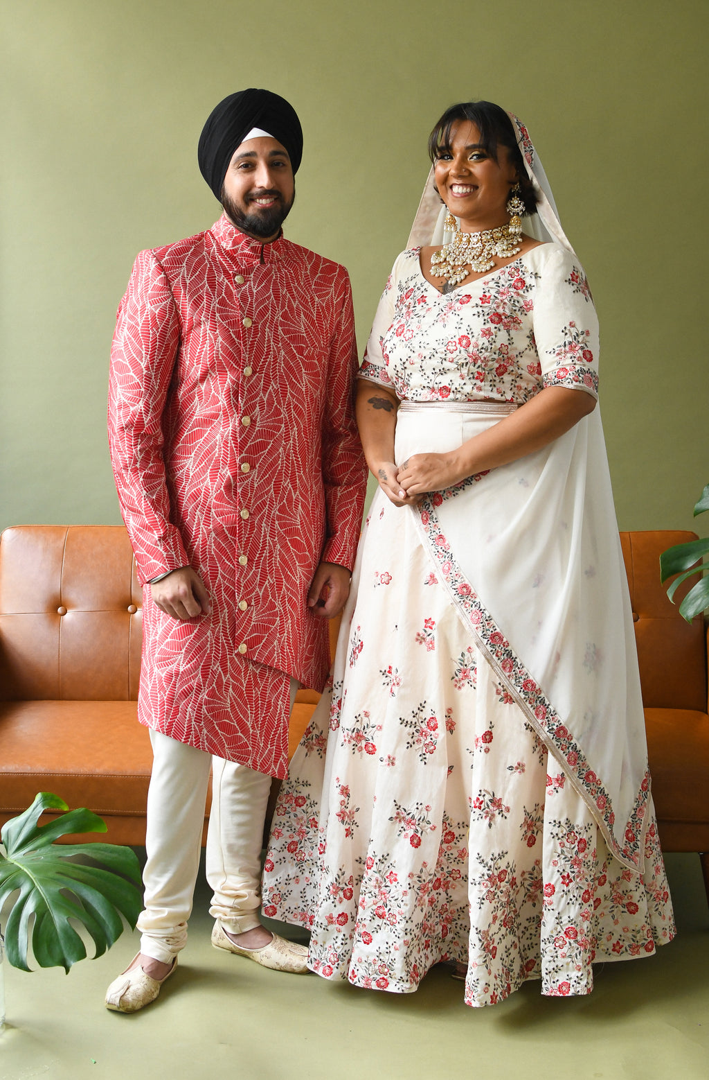 Red And Green Indian Wedding Dresses