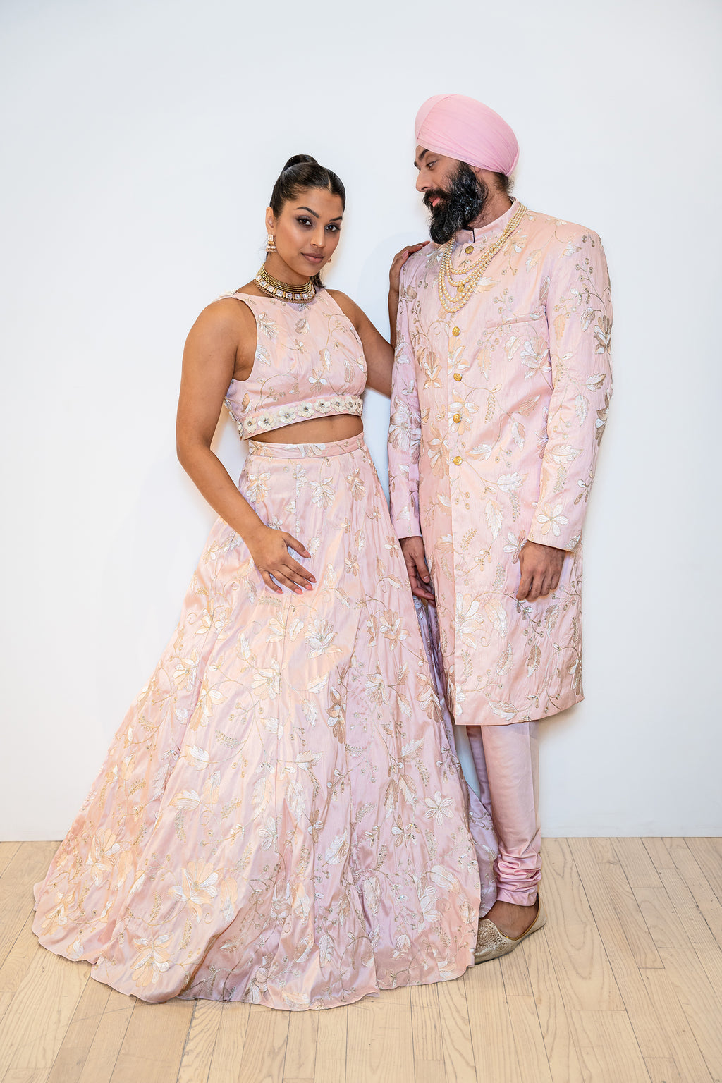 RAVEENA Pink Bridal Lehenga Set | HARLEEN KAUR – HarleenKaur