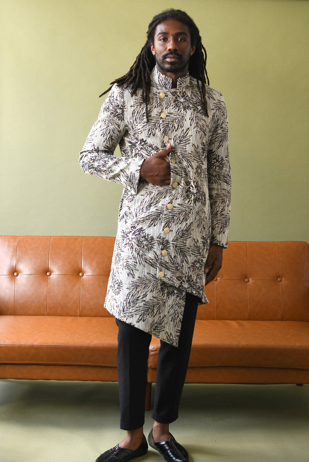 REECE Safari Black and Gold Sherwani – HarleenKaur