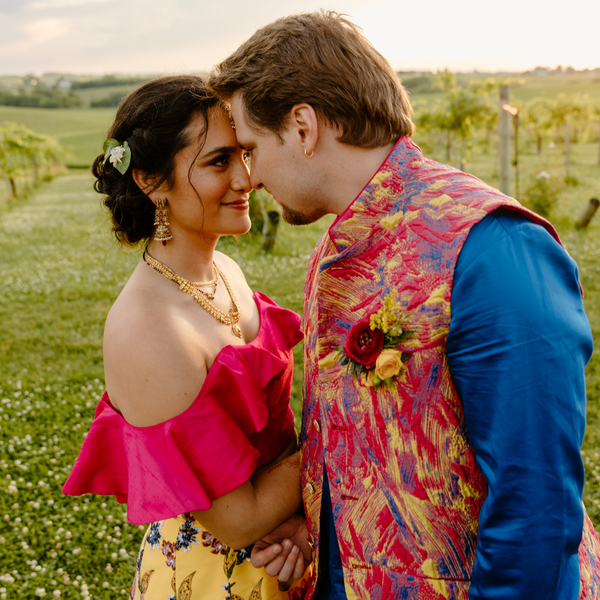 Maya & Will : Celebrating in all the Colorful Hues! – HarleenKaur