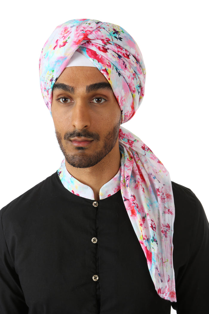 MAHA Floral Sikh Turban | HARLEEN KAUR – HarleenKaur